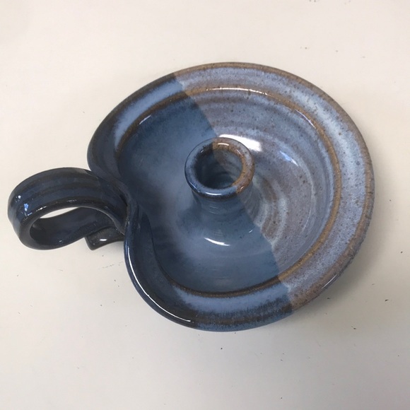 Accents | Vintage Signed Merlin 98 Pottery Candlestick Taper Holder W ...